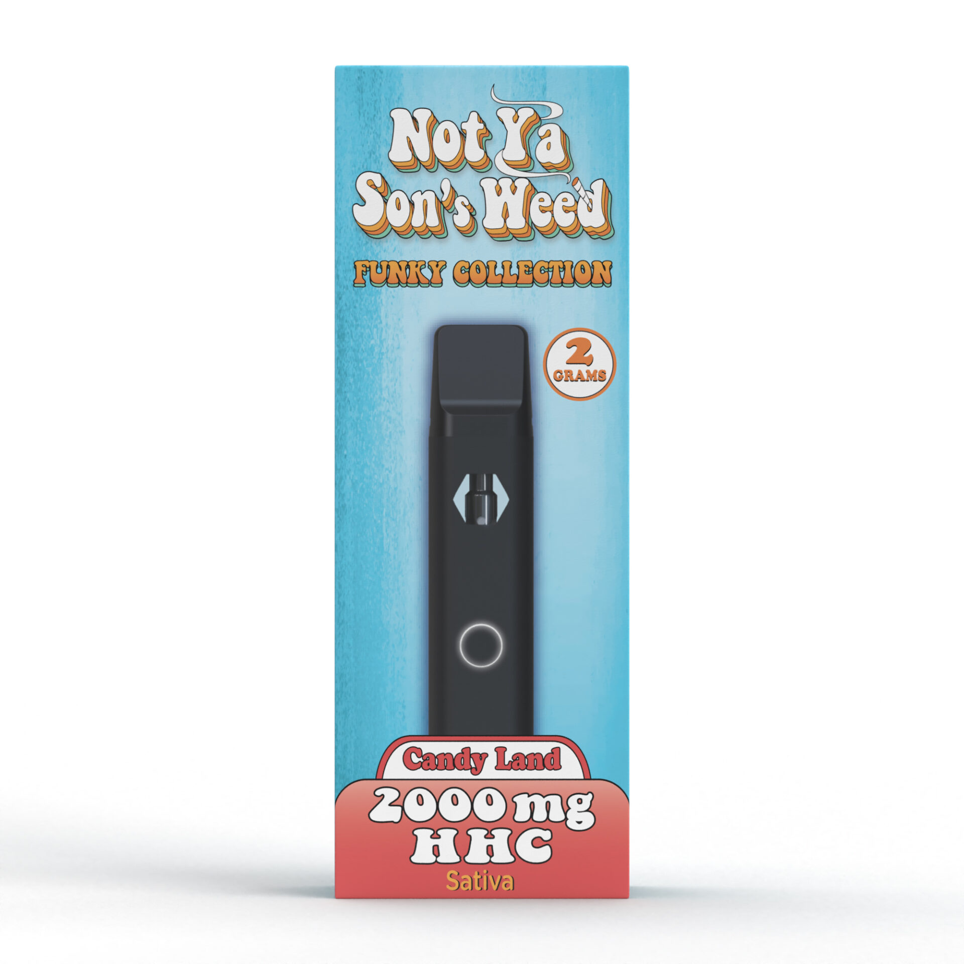 Not Ya Sons Weed Pre Heat Disposable Vape Hhc 2000mg Candy